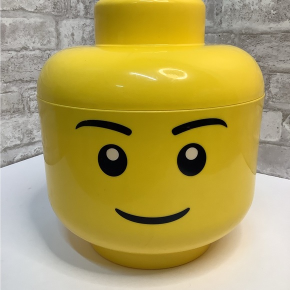 Lego | Toys | Lego Head Large Storage Yellow Face 1 Container | Poshmark
